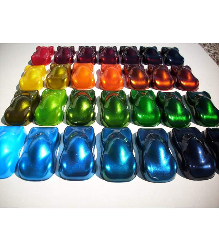 Peinture Candy® moto - Kit complet de la base au vernis